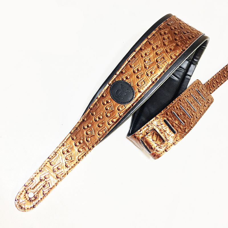 Sangle pour Guitare en cuir CUlture Pop : modèle est un must-have