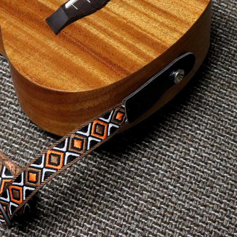 MAgnifique sangle pour ukulele en coton tissé style bohéme éthnique